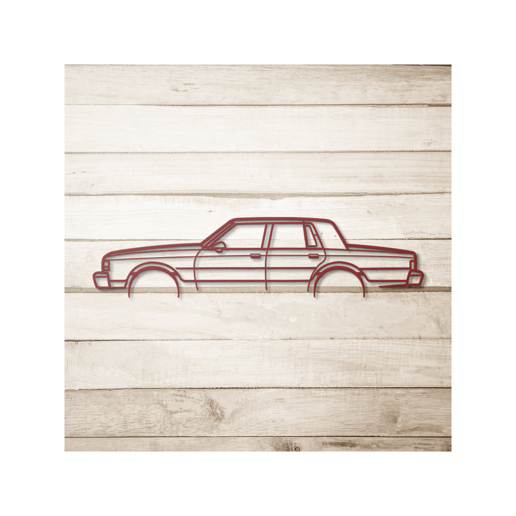 1989 Chevrolet Caprice Classic Silhouette Metal Wall Art - Etsy
