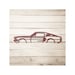 1967 Ford Mustang Fastback Silhouette Metal Wall Art - Etsy