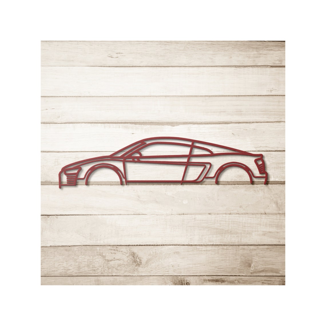 2016 Audi R8 Silhouette Metal Wall Art - Etsy