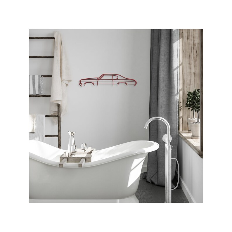 1970 Chevrolet Chevelle SS 454 Silhouette Metal Wall Art - Etsy