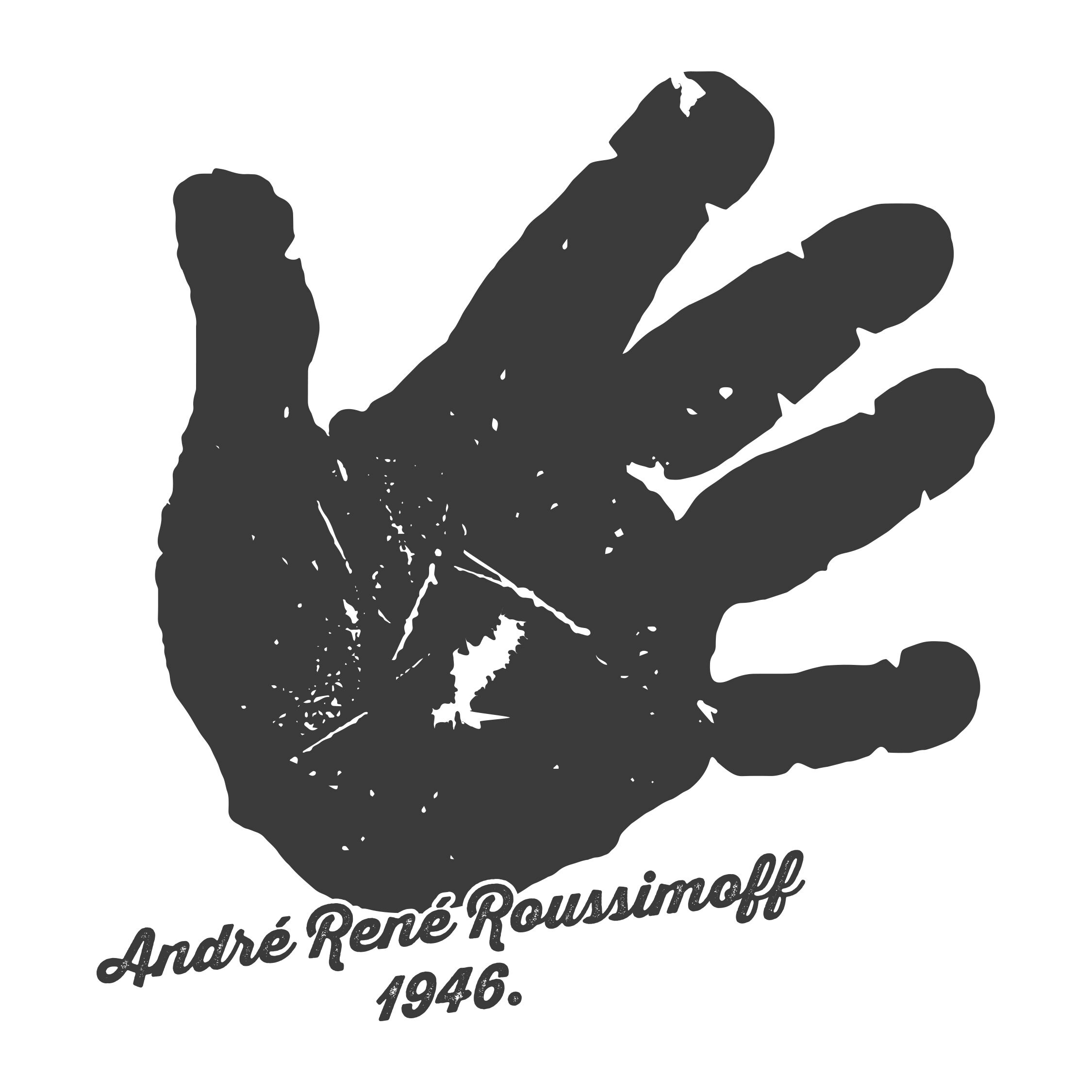 Andre the Giant. André René Roussimoff Hand Print T-shirt. Classic Era ...