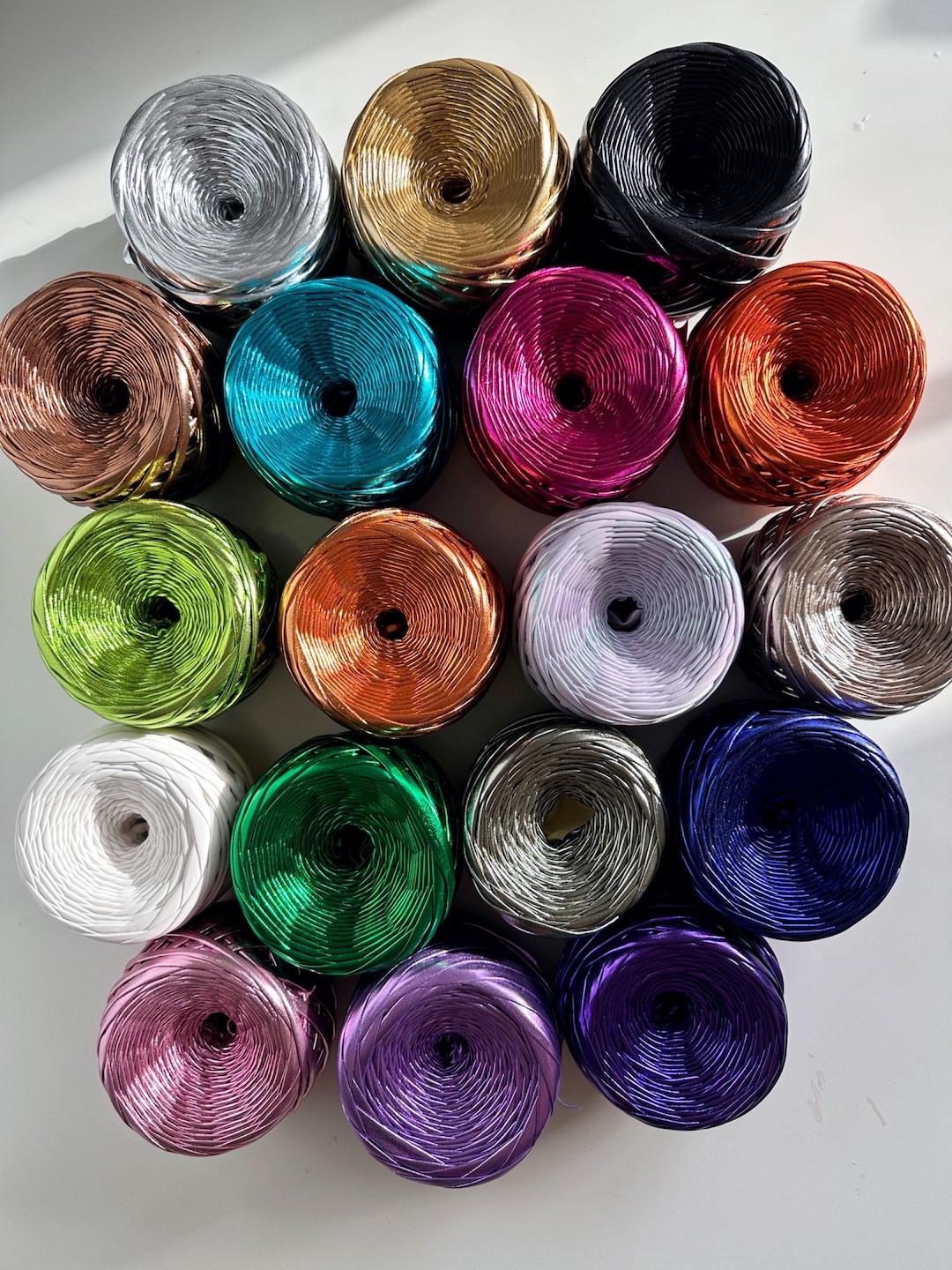 WHOLESALE Order PACK Metallic Yarn Premium, Glossing Thread, Knitting ...