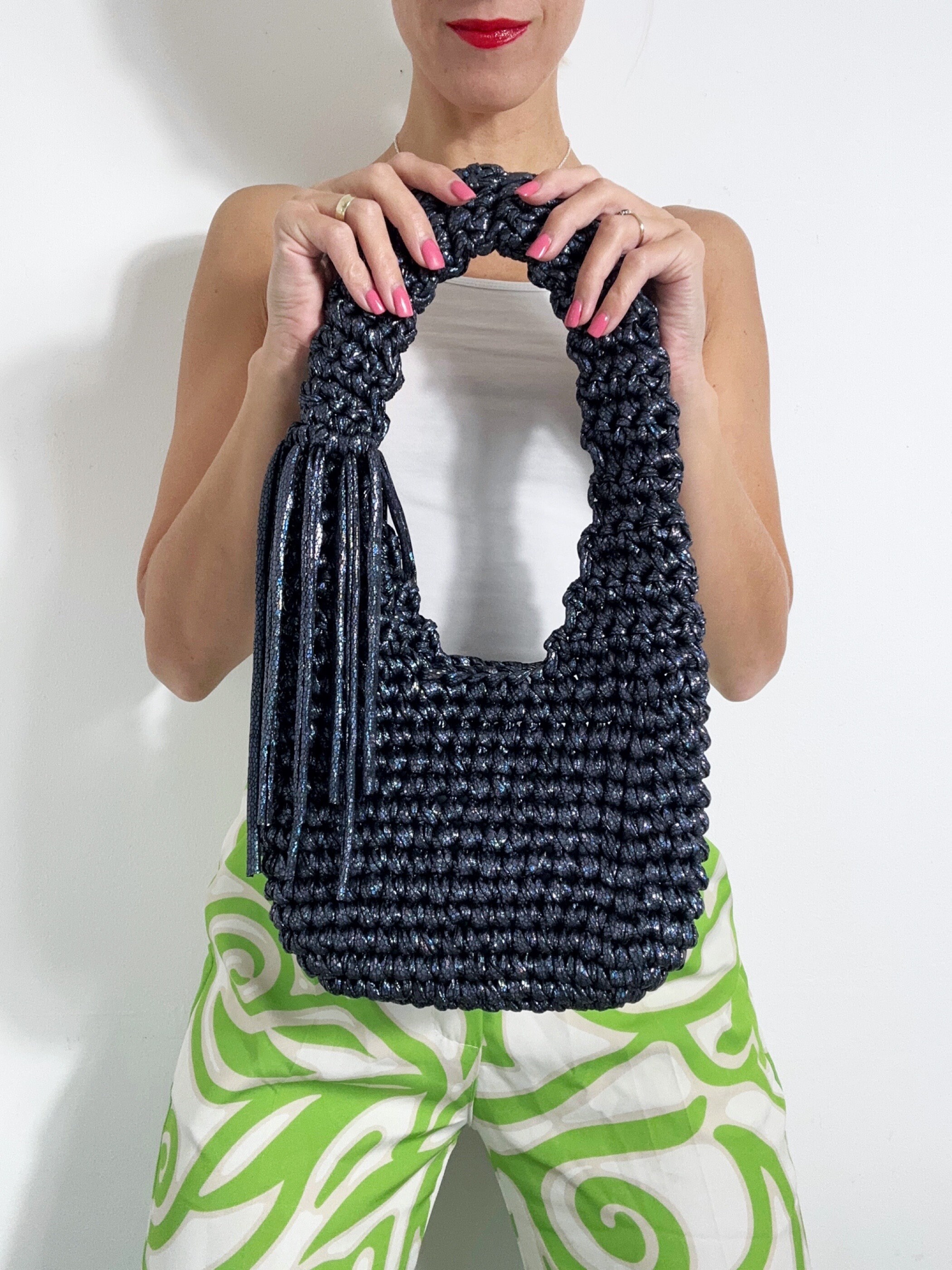 Shoulder Crochet Bag Video Tutorial, Multi Languages Subtitles, Step by ...