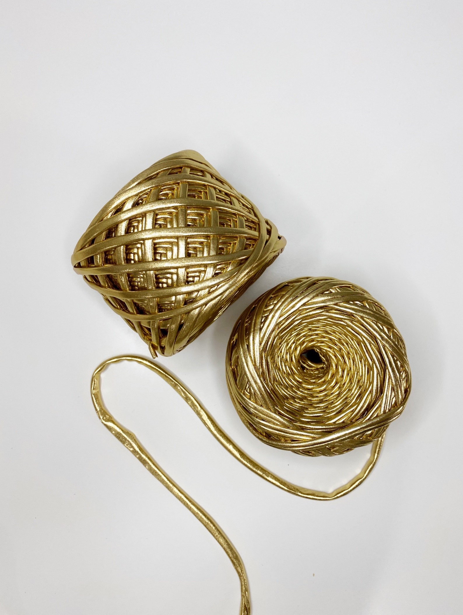 Metallic Gold Yarn Premium, Glossing Thread, Knitting Yarn, Metallic ...