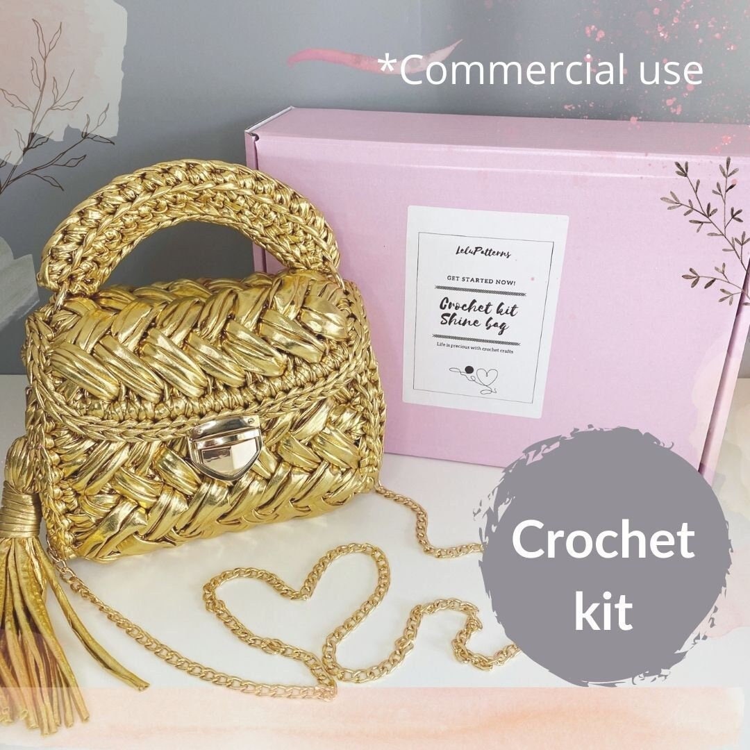 Crochet Kit Bag Advanced, Learn to Make a Purse, Perfect Gift for ...