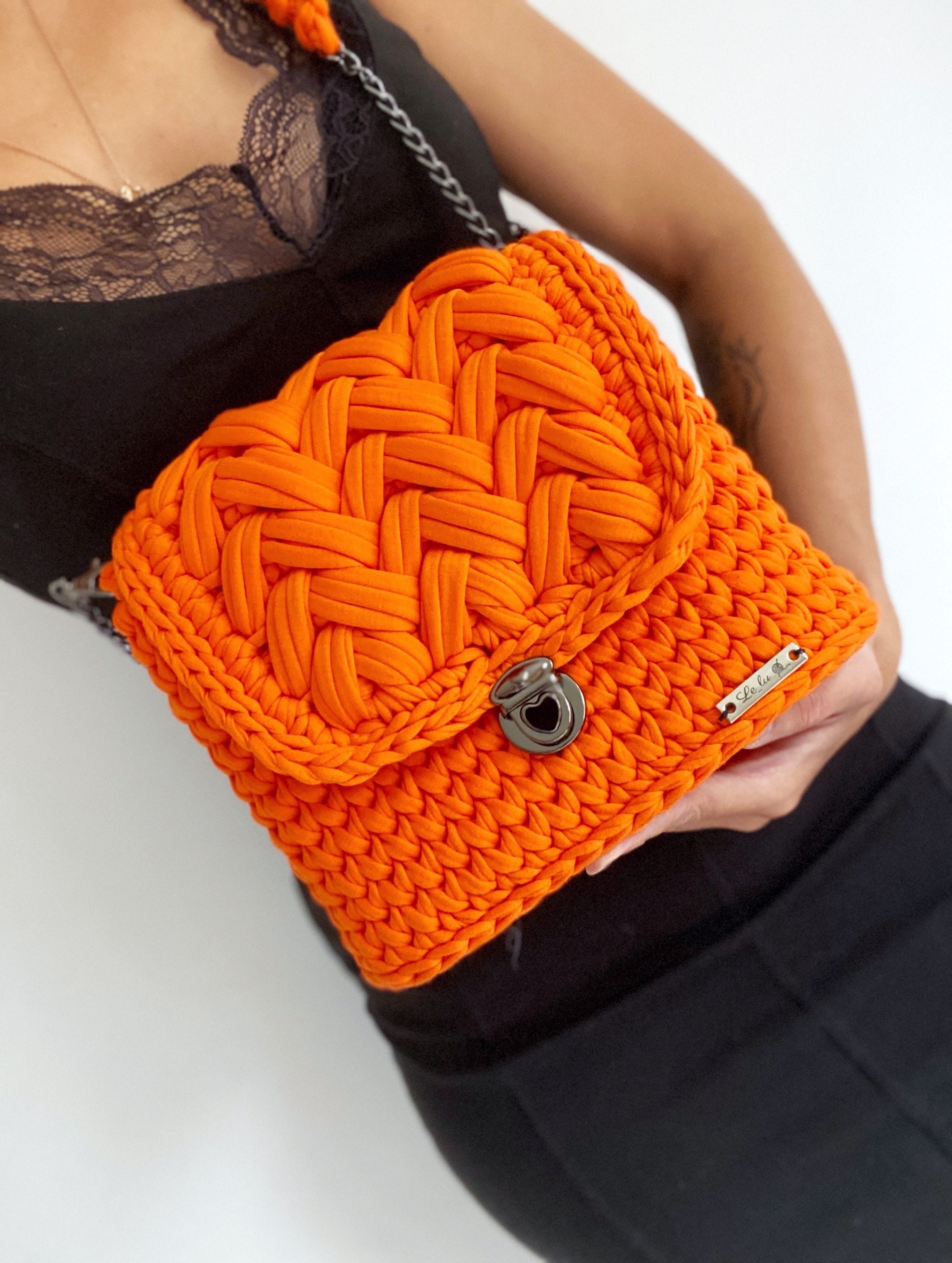 Crochet Bag Pattern Video Tutorial, Crossbody With Puff Stitch PDF ...