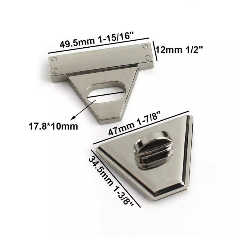 Tuck Bag Fasteners Closure Catch, Lock Clasp Leather Craft Metal, Gold ...