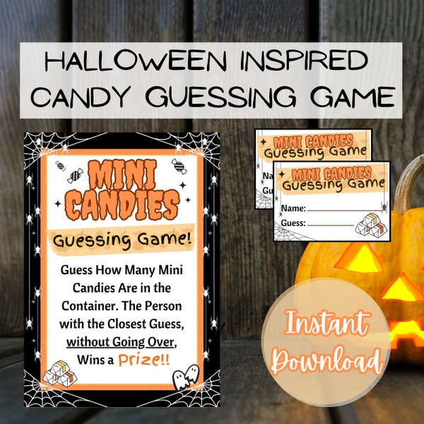 Candy Guess Game - Etsy