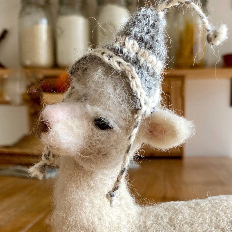 Needle Felted Alpaca - Etsy