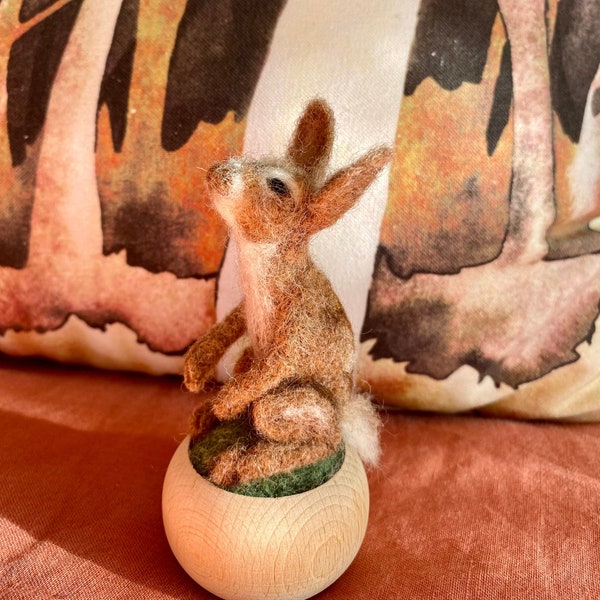 Felted Hare - Etsy