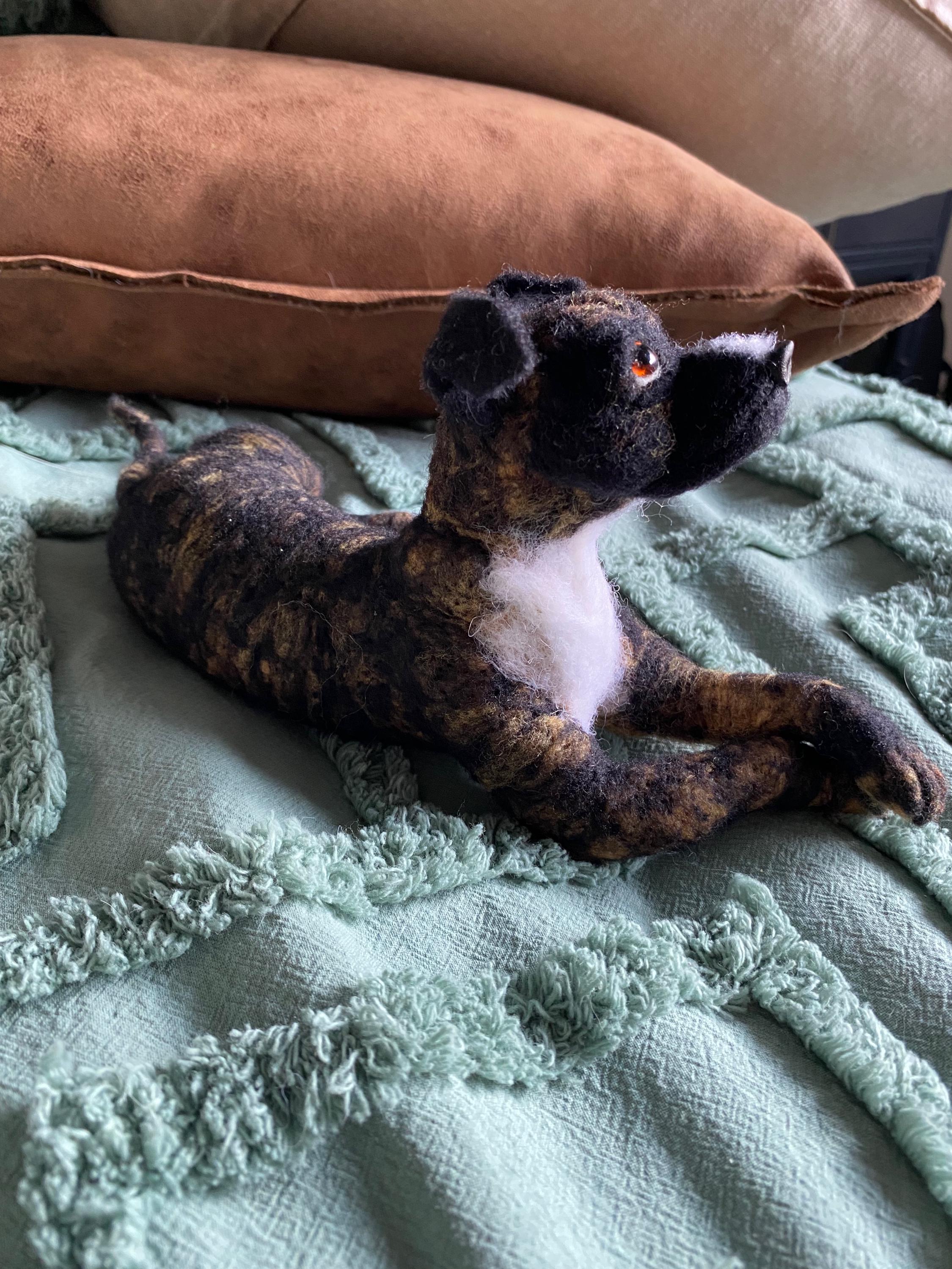 Brindle pitbull stuffed animal store