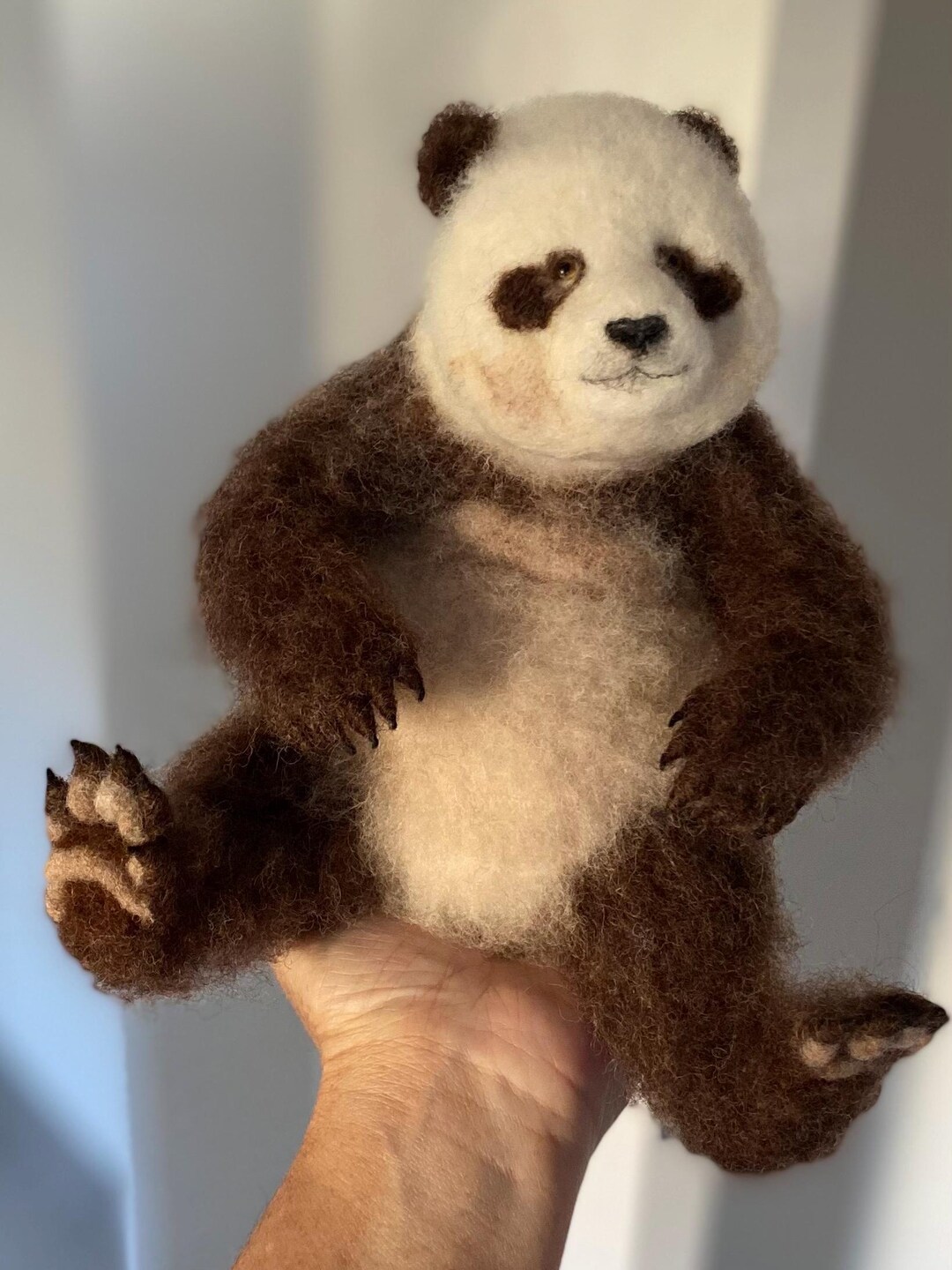 Giant Panda, Needle Felted Panda, Brown Bear, Felted Panda, Qizai ...