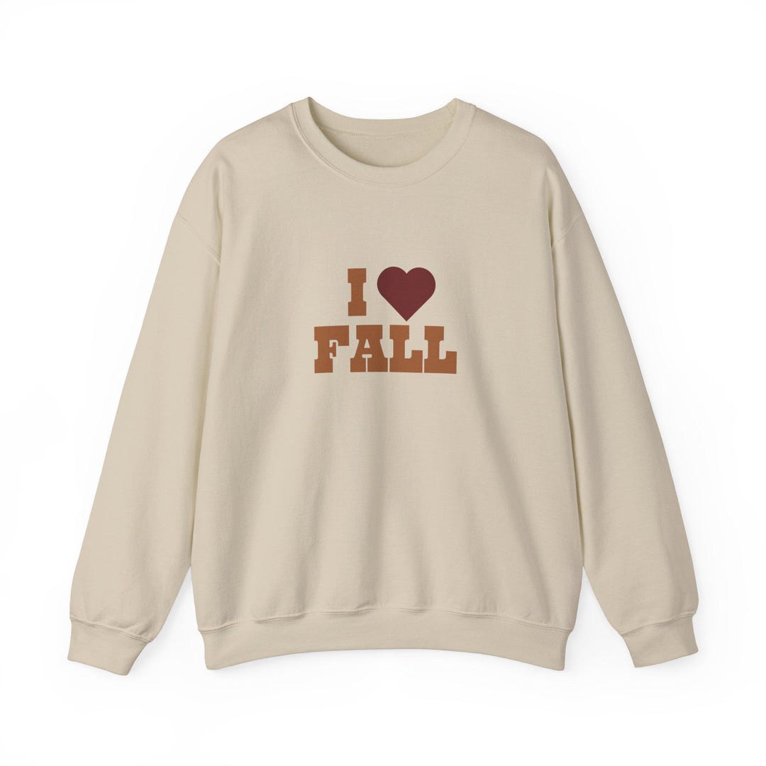 I Heart Fall Crewneck Sweatshirt | Halloween Shirt, Fall Theme, Fall ...