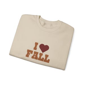 I Heart Fall Crewneck Sweatshirt | Halloween Shirt, Fall Theme, Fall ...
