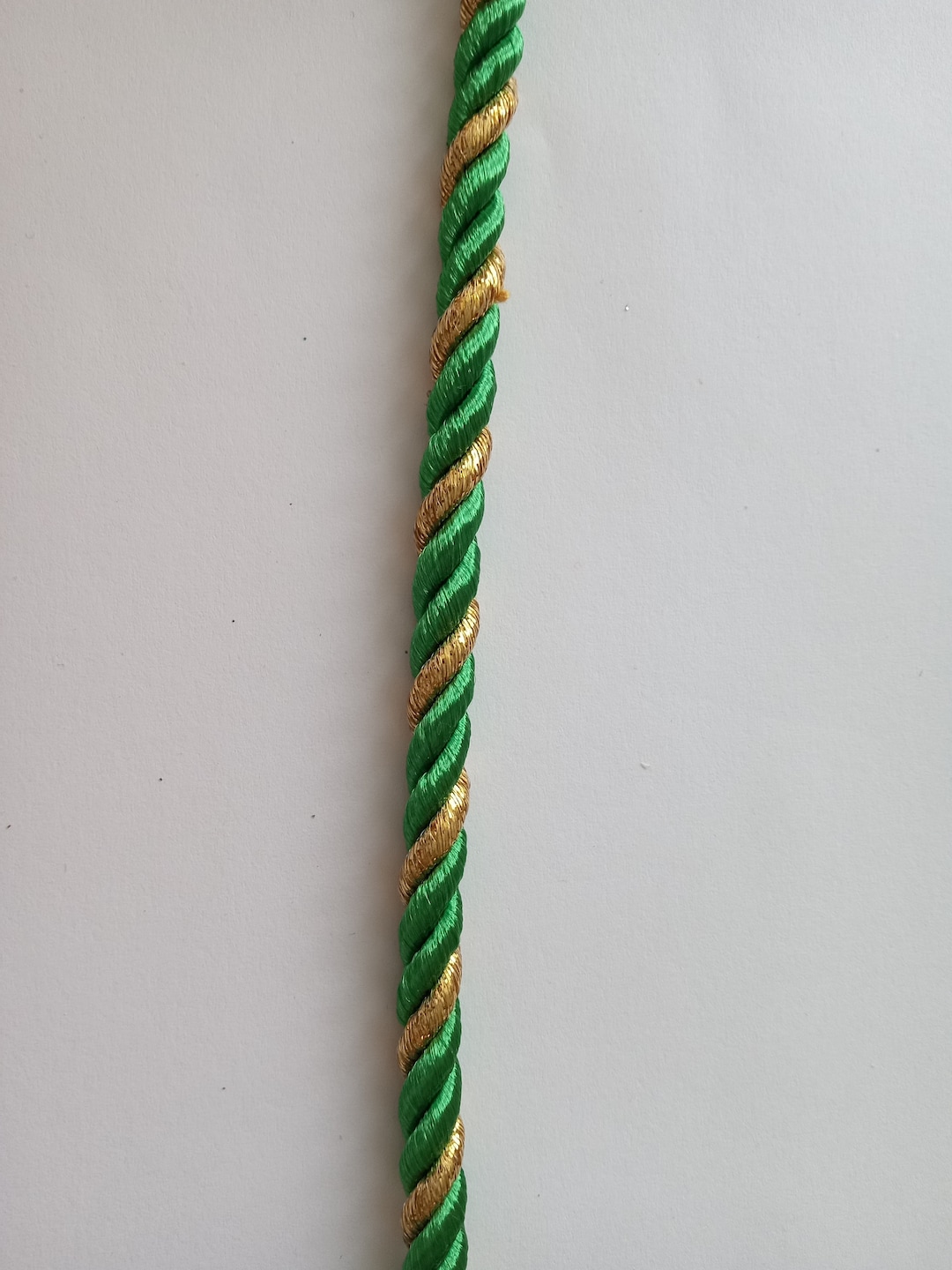 Green and Gold Cord in Satin. - Etsy