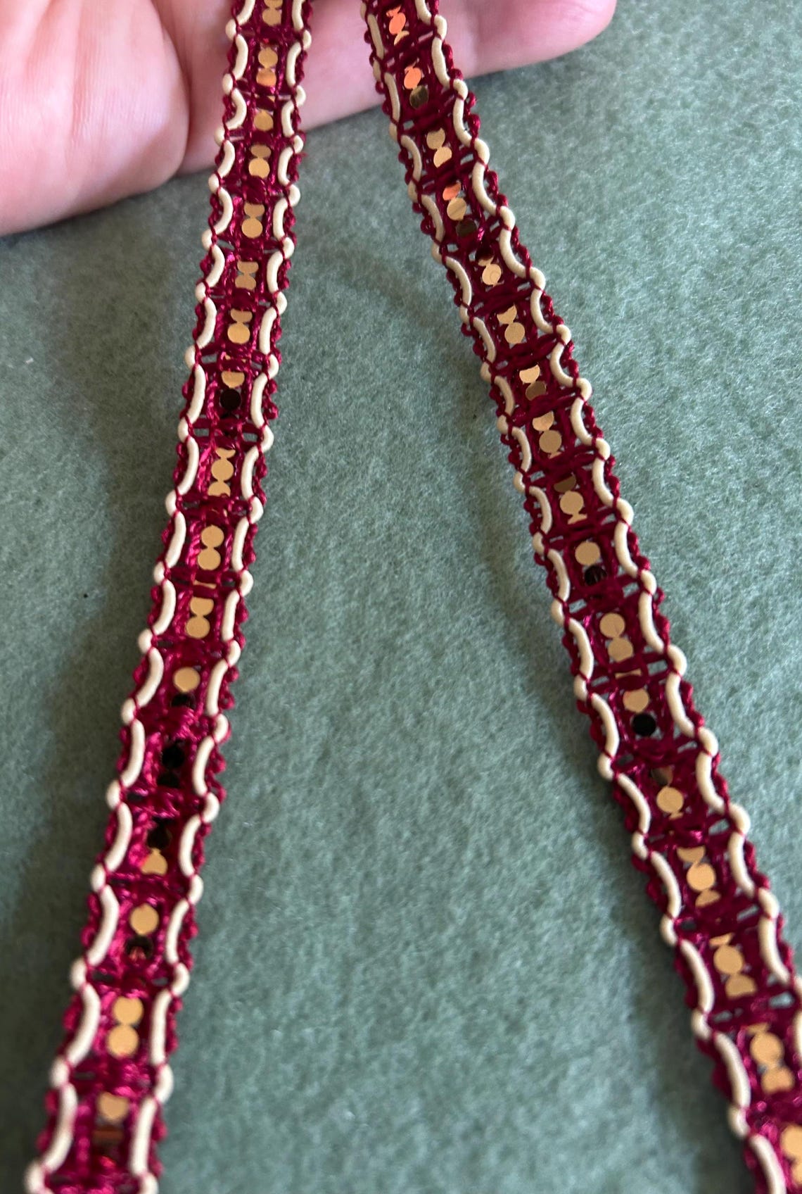 Red Wine Braid Trim. - Etsy