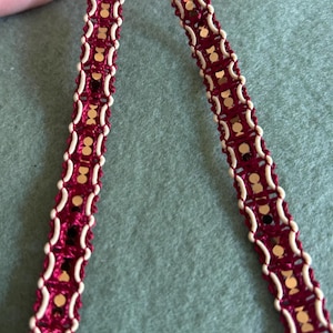 Red Wine Braid Trim. - Etsy