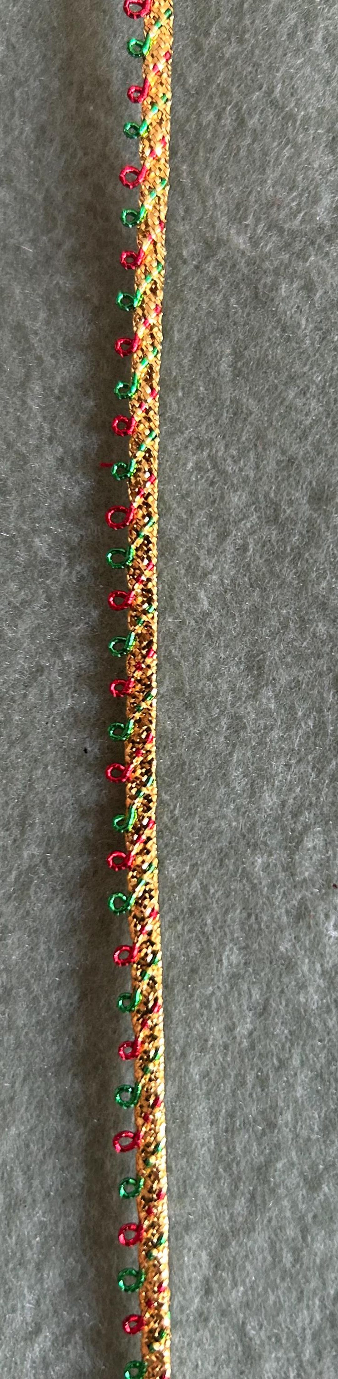 Metallic Three-color Braid Trim. - Etsy