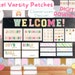 Pastel Varsity Patches Classroom Decor Bundle (stoney Clover Lane ...