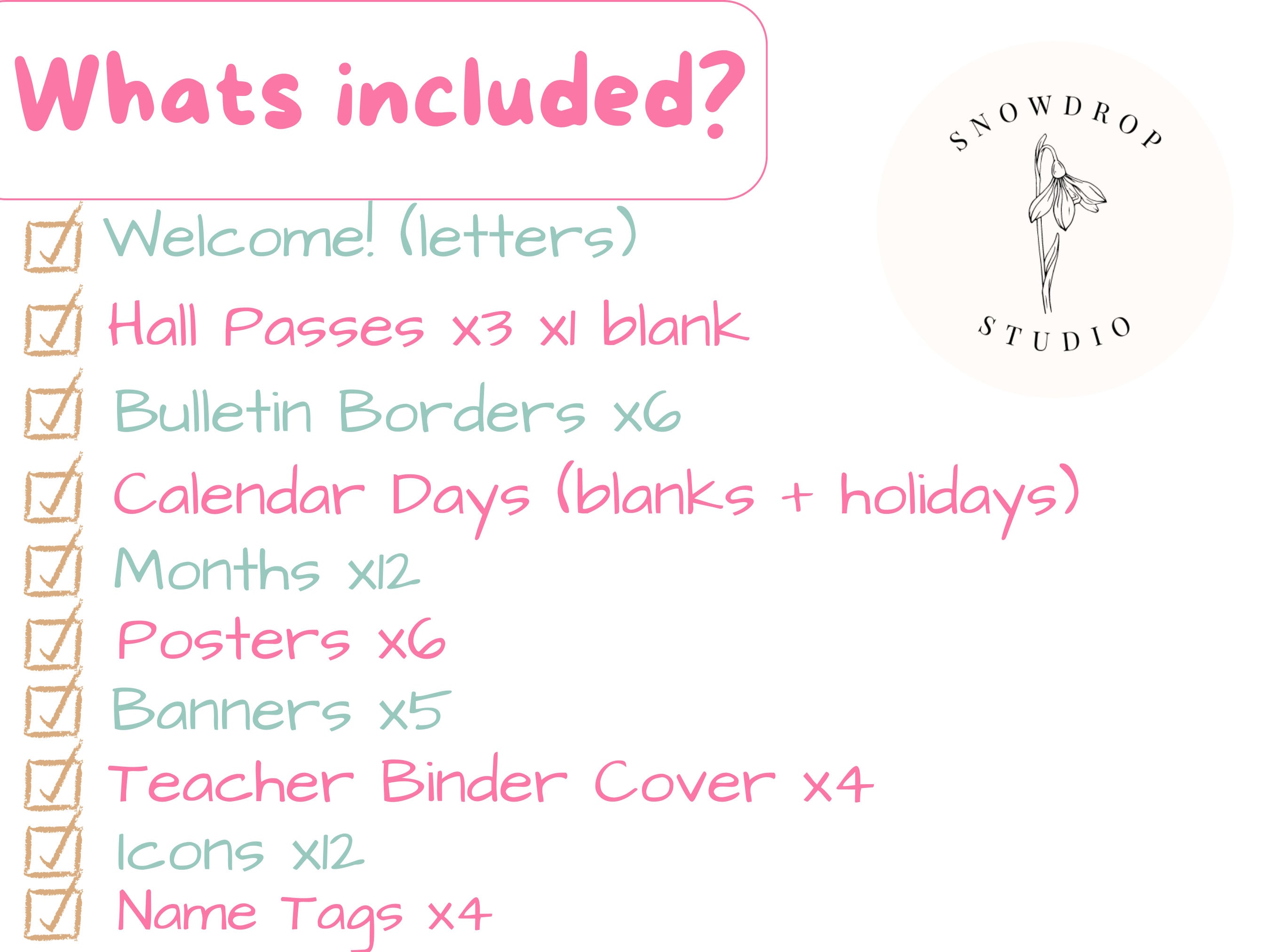 Pastel Varsity Patches Classroom Decor Bundle (stoney Clover Lane ...