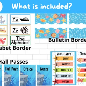 Ocean Theme Classroom Decor Bundle - Etsy