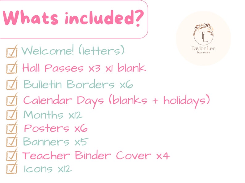 Pastel Varsity Patches Classroom Decor Bundle stoney Clover - Etsy