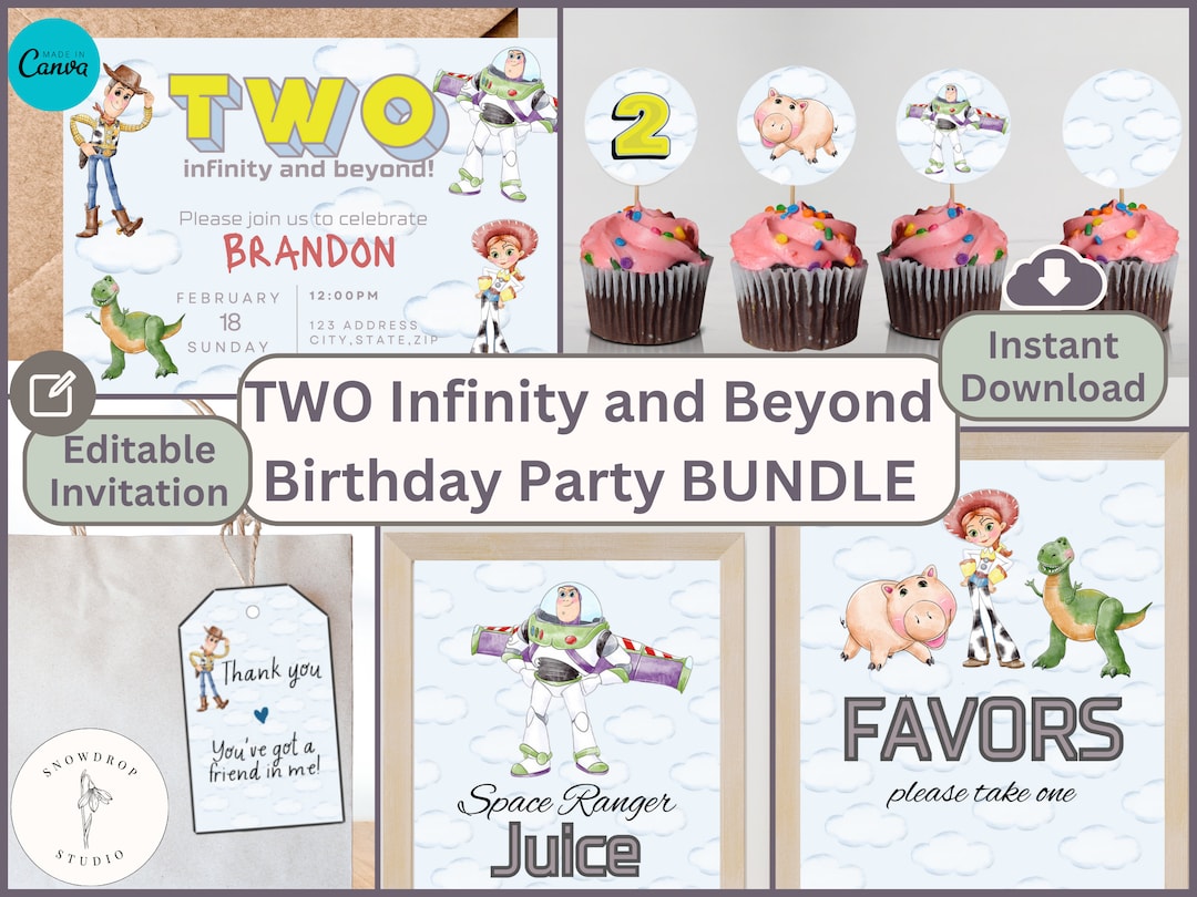 Two Infinity and Beyond Birthday Invitation|toy Story Party Decor| 2nd ...