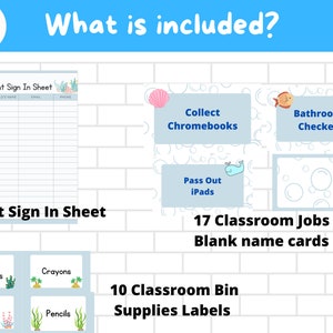 Ocean Theme Classroom Decor Bundle - Etsy