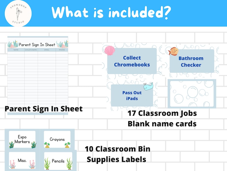 Ocean Theme Classroom Decor Bundle - Etsy