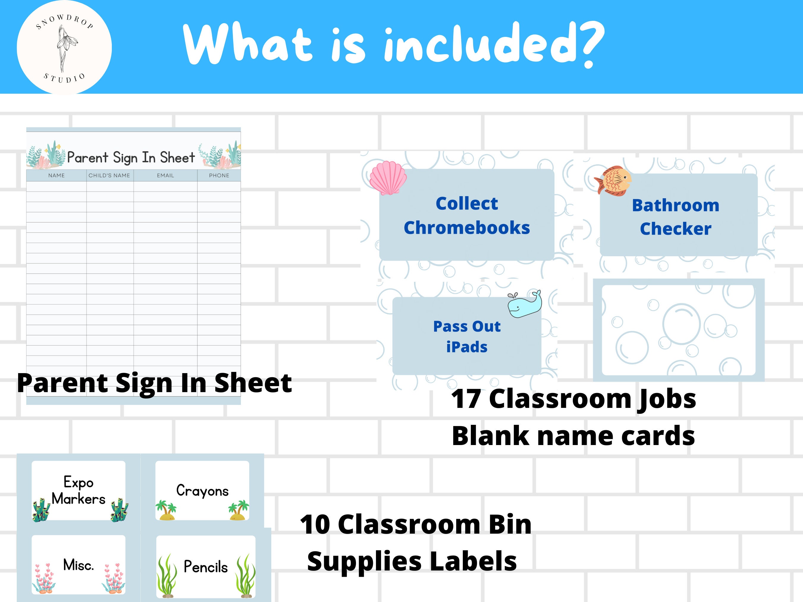 Ocean Theme Classroom Decor Bundle - Etsy