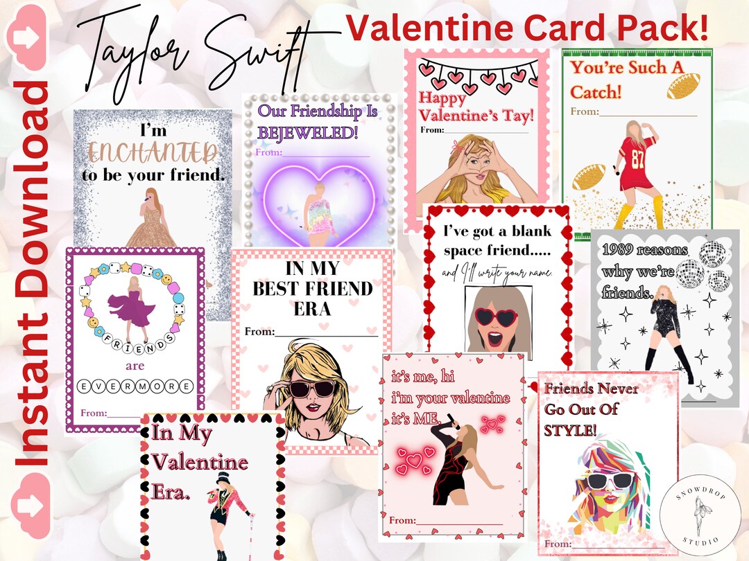 Valentine Gift| Valentine Card| Taylor Swift Valentine's Card ...