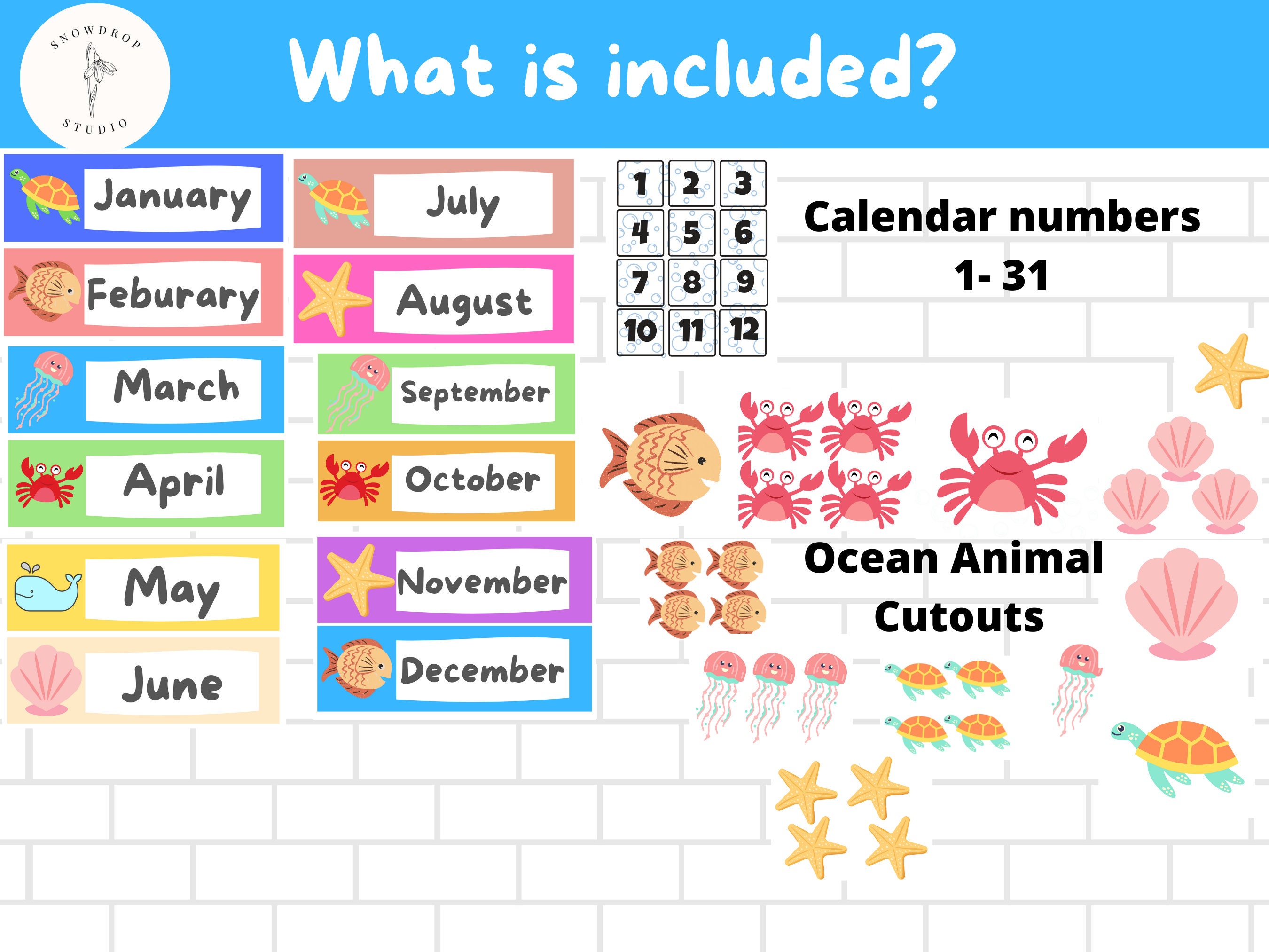 Ocean Theme Classroom Decor Bundle - Etsy