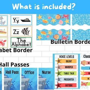 Ocean Theme Classroom Decor Bundle - Etsy