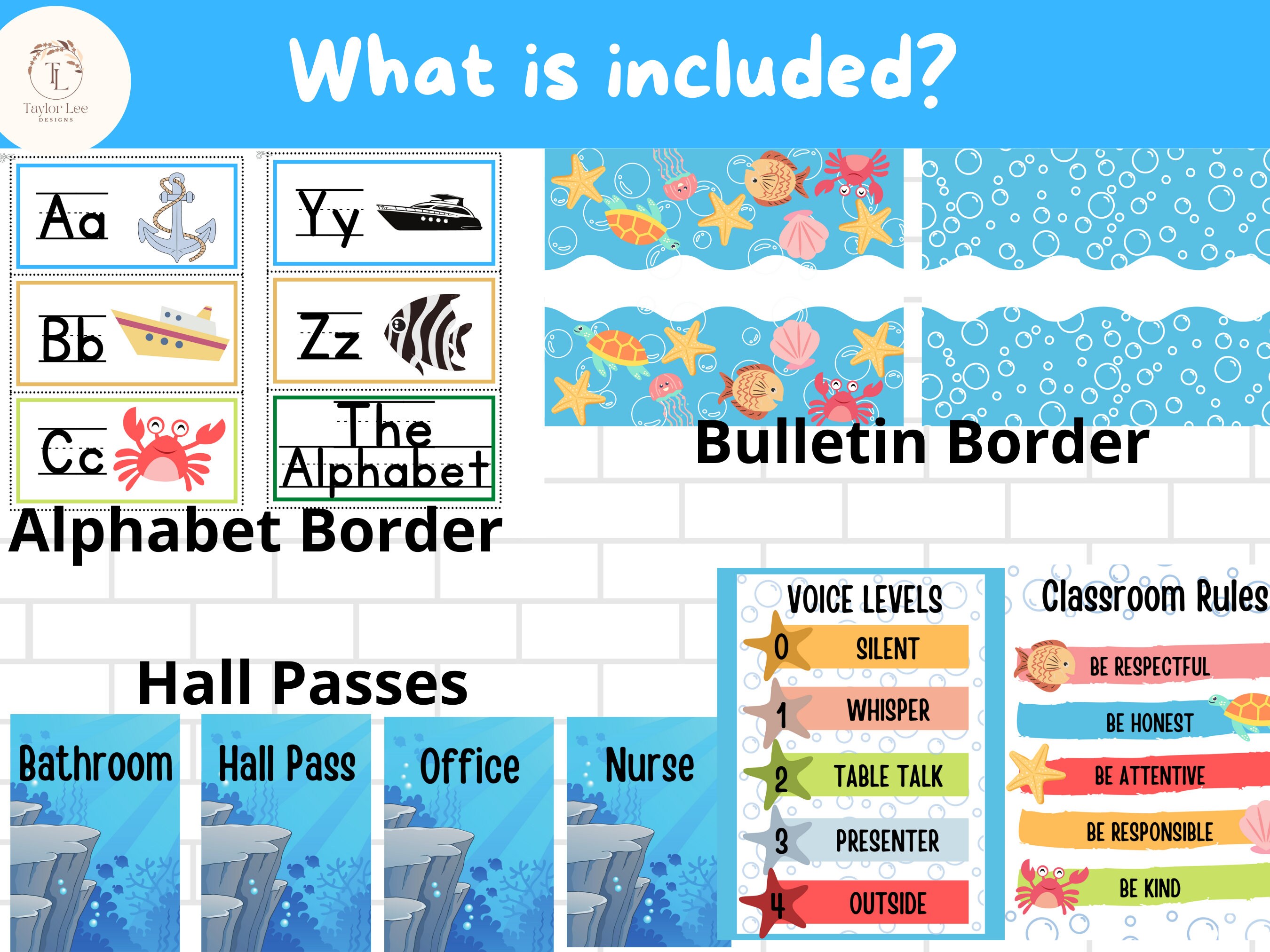 Ocean Theme Classroom Decor Bundle - Etsy