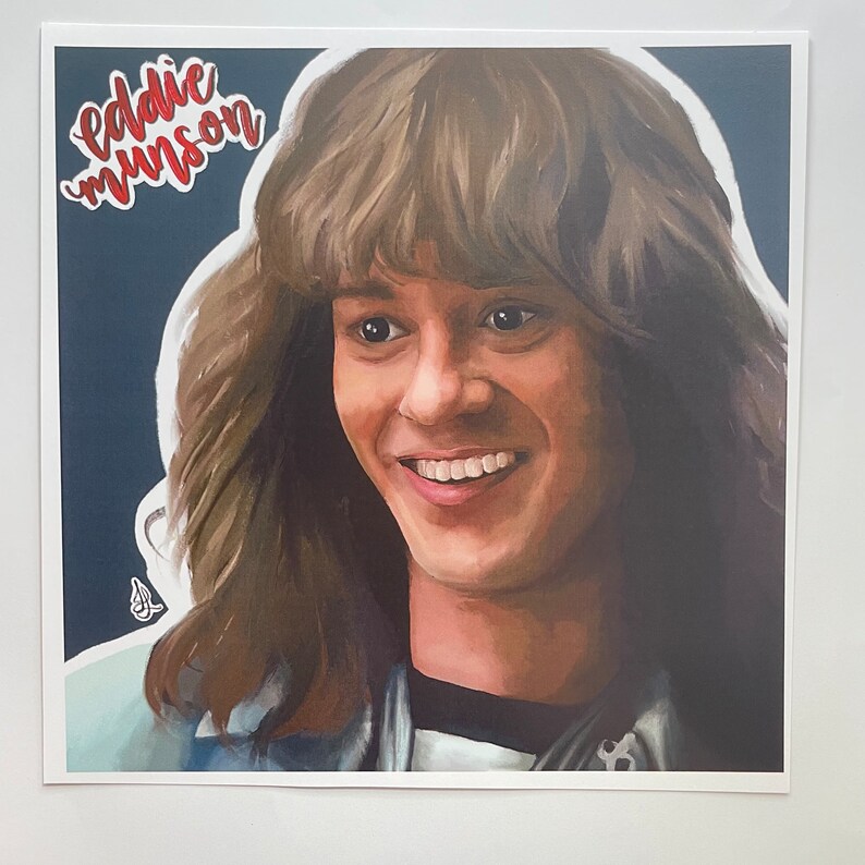 Eddie Munson Stranger Things Art Print - Etsy