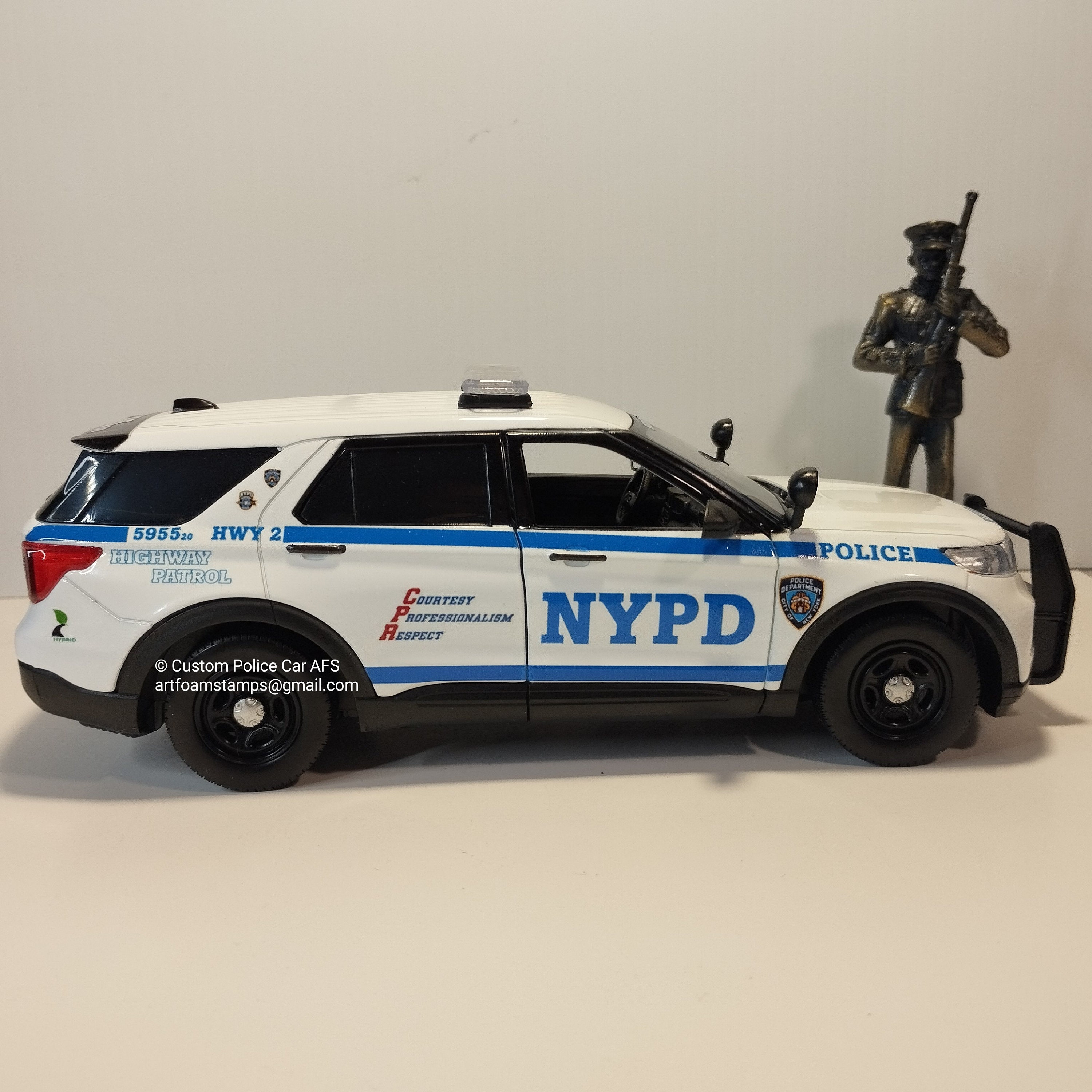 NYPD Highway Patrol Police Car Ford Explorer 1:24 Model Car - Etsy