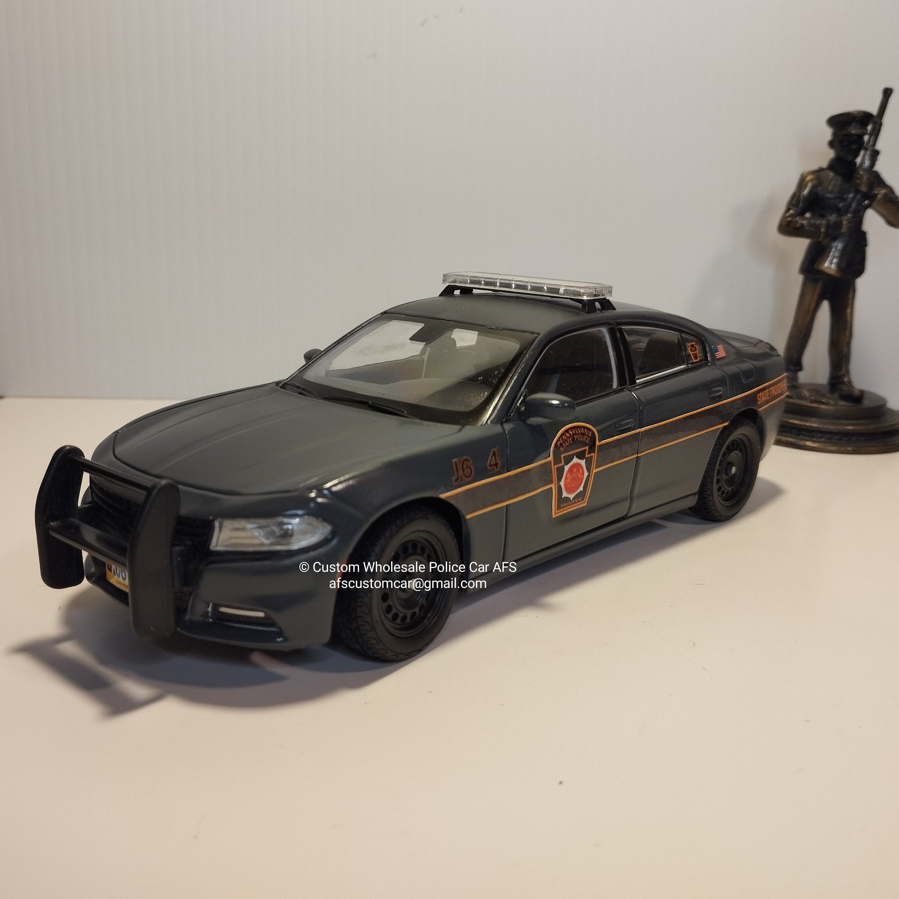 Pennsylvania State Police Model Car Diecast Dodge Charger 1:24 / Custom ...