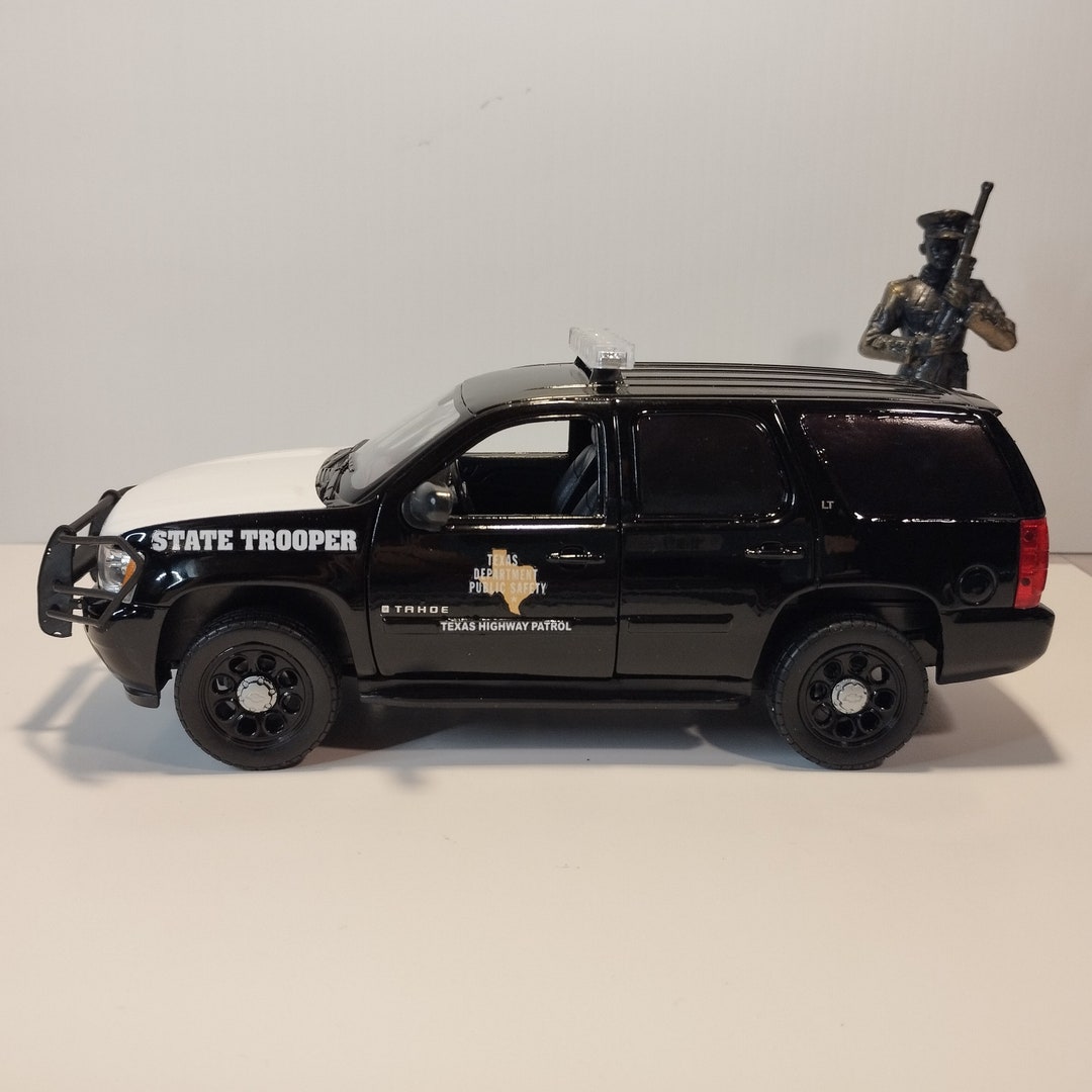 Texas Highway Patrol State Trooper Tahoe Police Model Car 1:24 Scale ...