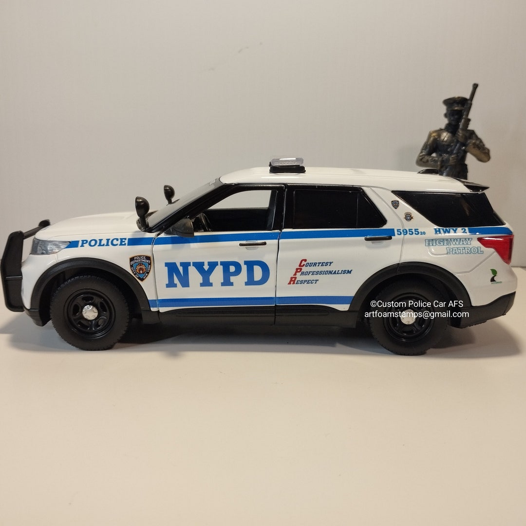NYPD Highway Patrol Police Car Ford Explorer 1:24 Model Car - Etsy