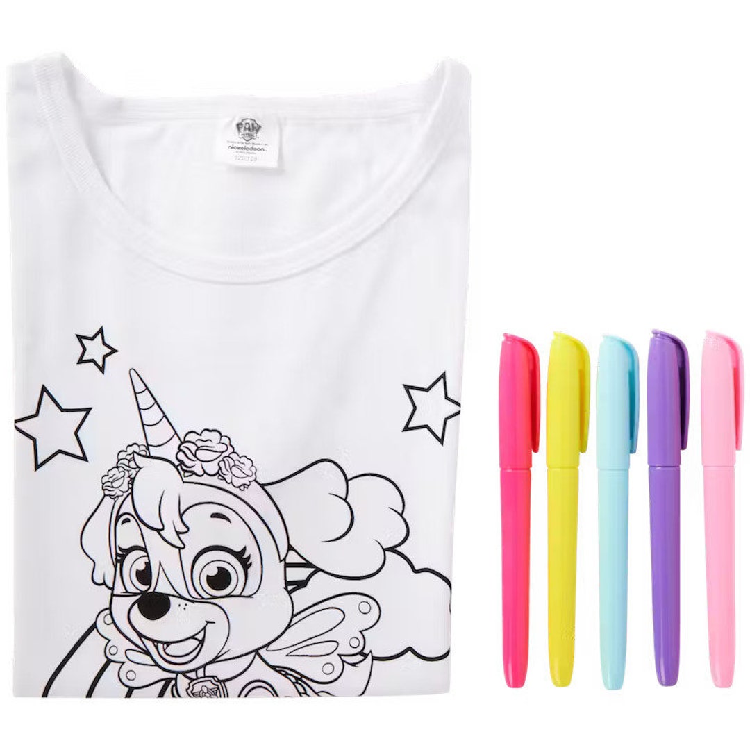 Kids' DIY Color Your Own T-shirt Kit Creative Art - Etsy