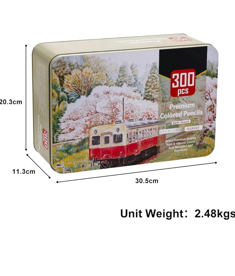 300/520 Colouring Pencils Set: Professional Art Supplies With Storage ...