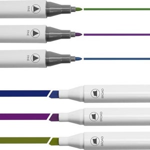 36 Professional Twinmarkers, Dual Markers Calligraphy Markers, Brush ...