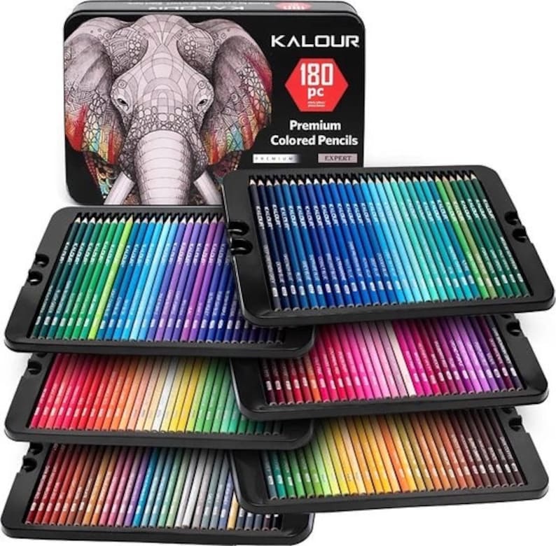 180 Professional Colouring Pencils,color Pencils Storage With Drawers ...