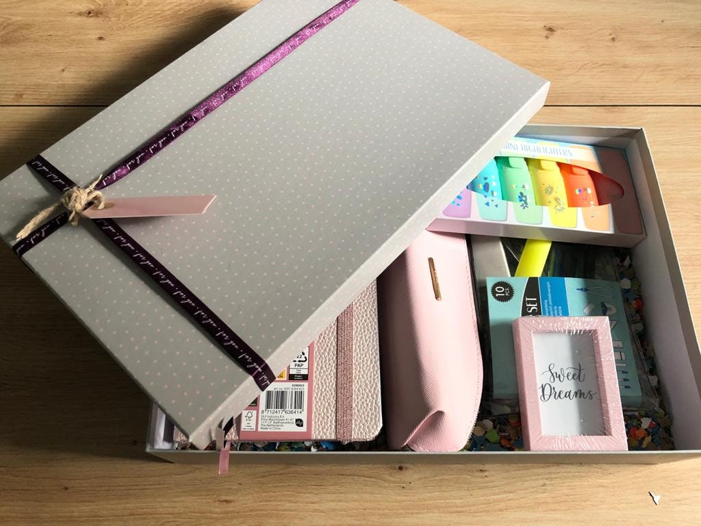 Stationery Gift Box Set Pastel Stationery Set Metallic - Etsy