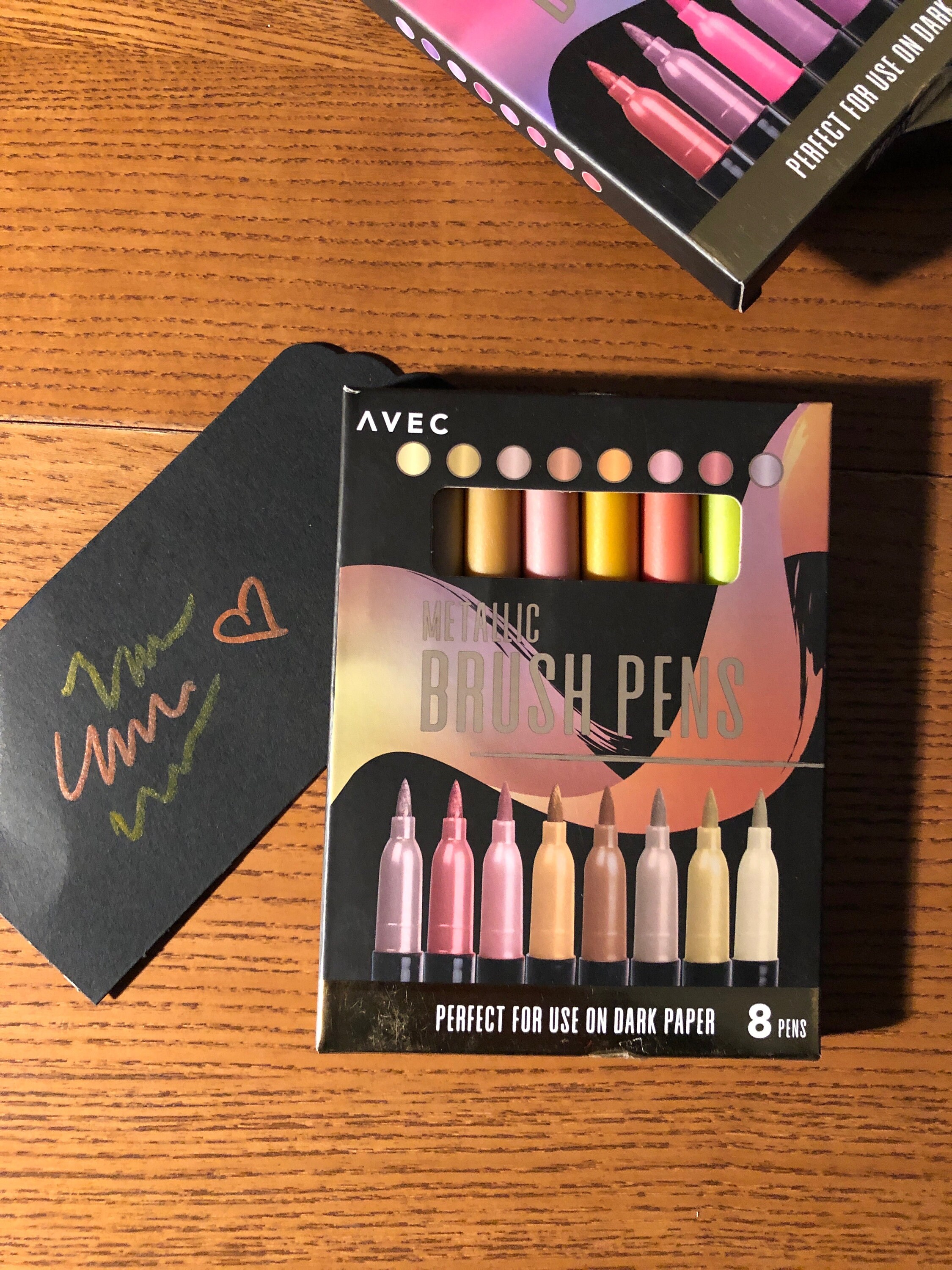 32 Metallic Markers Set, Multicolored Metallic Brush Pens, Art Set ...