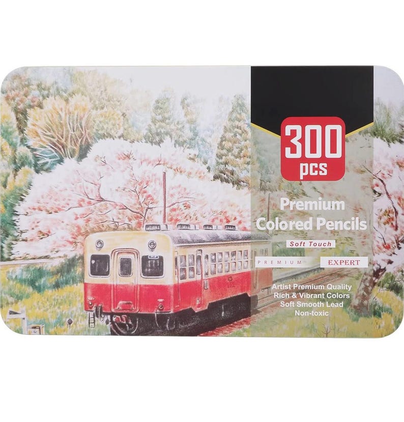 300/520 Colouring Pencils Set: Professional Art Supplies With Storage ...