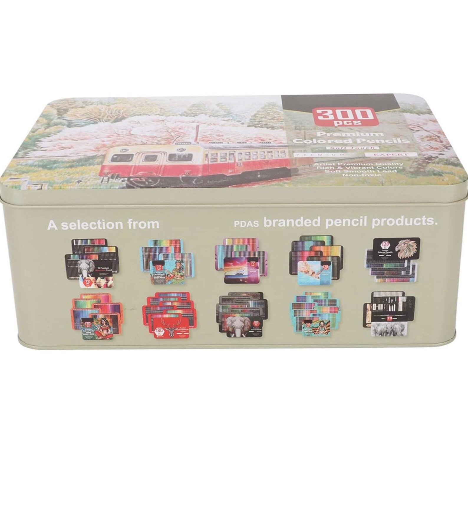300/520 Colouring Pencils Set: Professional Art Supplies With Storage ...