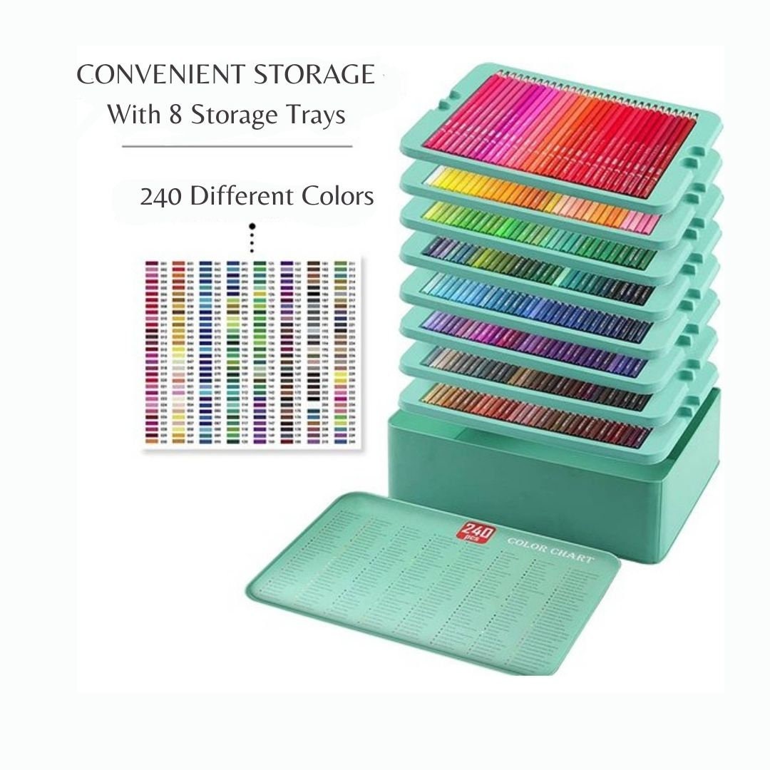 120 Professional Colouring Pencils, Color Pencils With Storage ,US ...