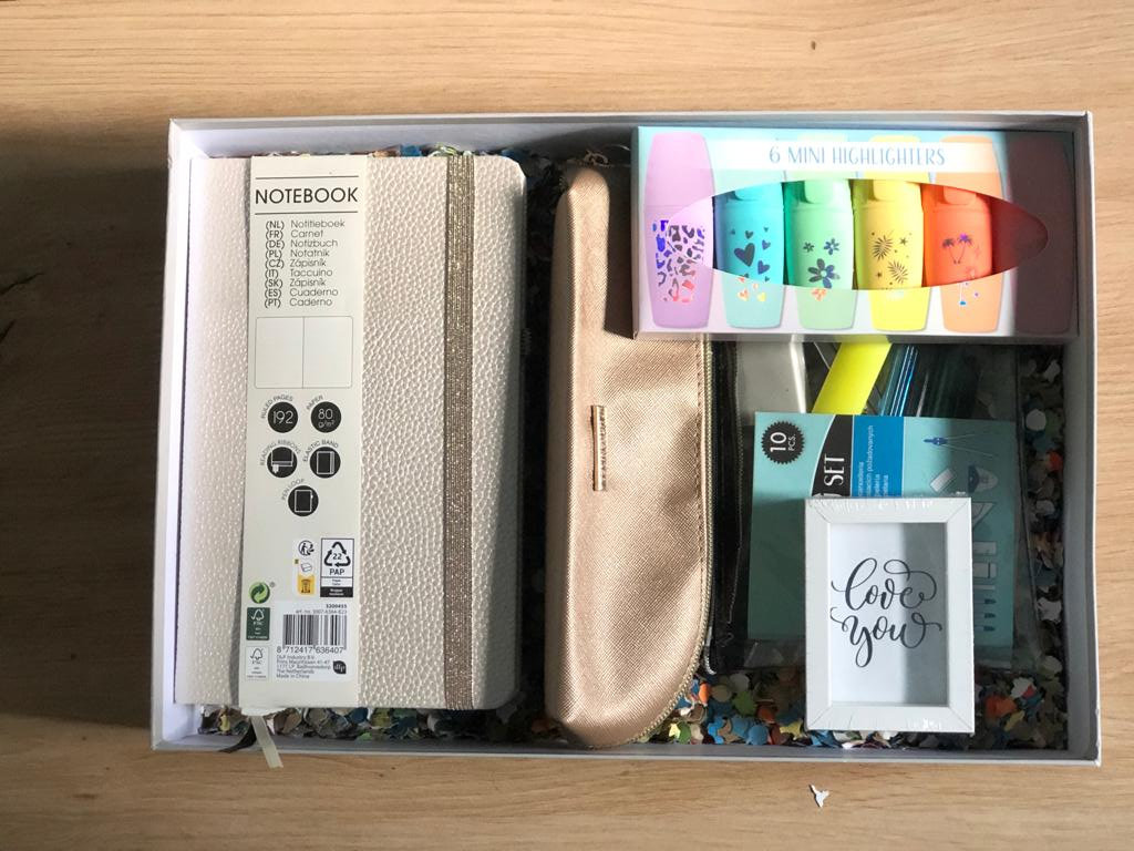 Stationery Gift Box Set Pastel Stationery Set Metallic - Etsy