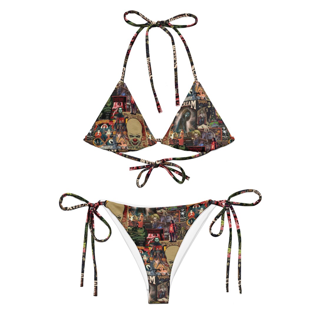 Horror Lover's Retro Gothic String Bikini - Etsy